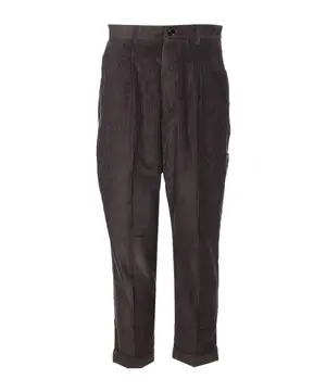AMI Paris Pleated Corduroy Trousers