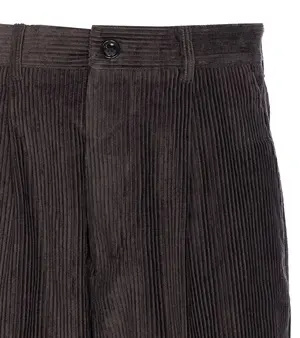 AMI Paris Pleated Corduroy Trousers