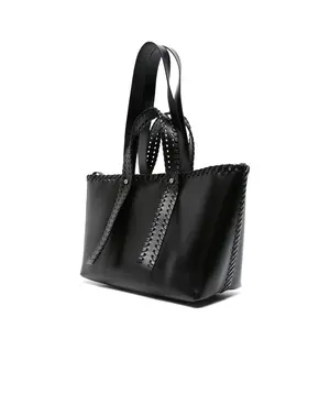 Off-White Arrows-stitch Leather Tote Bag