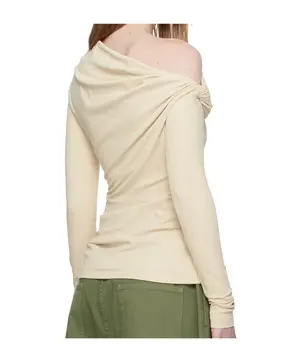 Paris Georgia Long-sleeved Draped Sweater