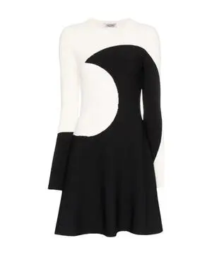 Valentino Garavani Trumpet-shaped Dress With Geometric Print