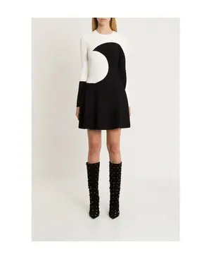 Valentino Garavani Trumpet-shaped Dress With Geometric Print