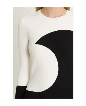 Valentino Garavani Trumpet-shaped Dress With Geometric Print