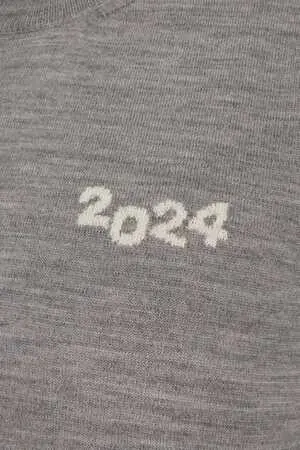 Comme Des Garçons Round Neck Sweater With Embroidery