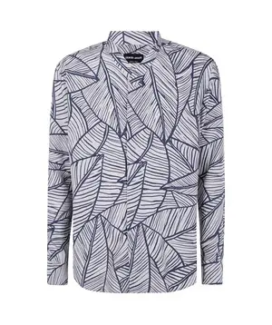Giorgio Armani Leaf-print Shirt