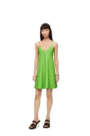 Loewe Sling Dress With Antherium Detail