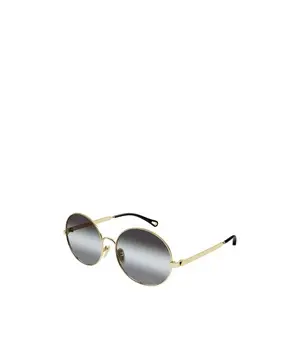 Chloé Round Metal Frame Sunglasses