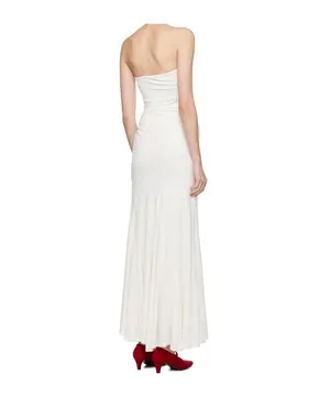 Tove Pleated Tube Top Maxi Dress