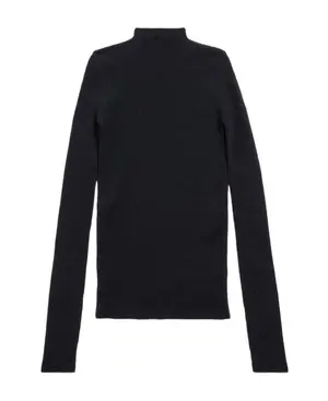 Balenciaga High Neck Knitted Top