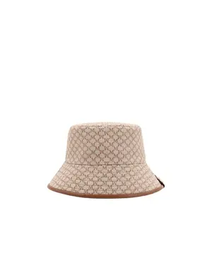 Max Mara Logo Plaque Bucket Hat - Nude