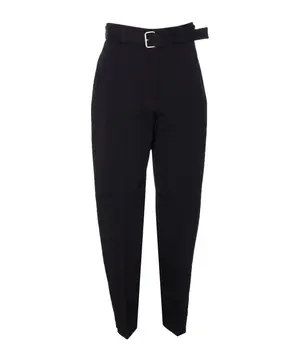 Bottega Veneta Belted Waist Tailored Trousers - Black