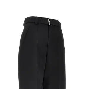 Bottega Veneta Belted Waist Tailored Trousers - Black
