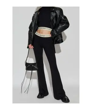 Palm Angels Stand Collar Knitted Top