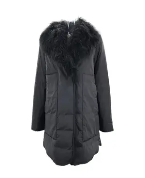 Sportmax Fur Collar Quilted Coat