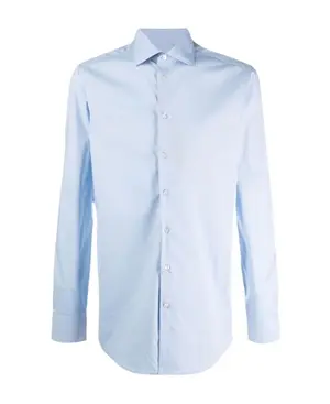 Emporio Armani Lapel Shirt - Blue