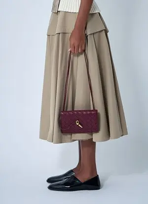 Bottega Veneta Andiamo Woven Shoulder Bag
