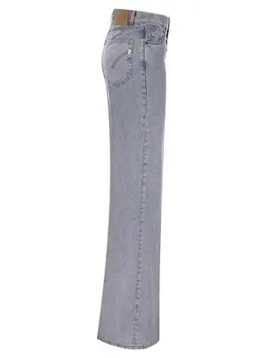 DONDUP Amber Wide-leg Jeans - Gray