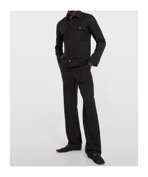 Gucci Gg Cotton Canvas Jacket - Black