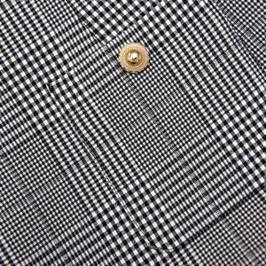 SELF-PORTRAIT Checked Dress With Pleated Skirt