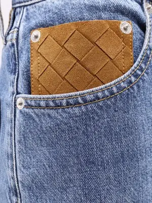 Bottega Veneta Vintage Straight Leg Denim Jeans - Blue
