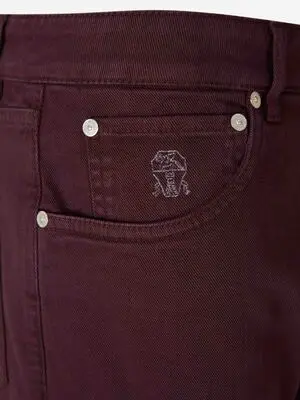 Brunello Cucinelli Embroidered Pocket Jeans - Black