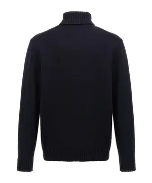 ZANONE Turtleneck Knitted Jumper - Black