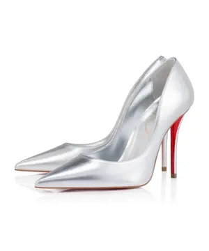 CHRISTIAN LOUBOUTIN Miss Z Pumps - Silver