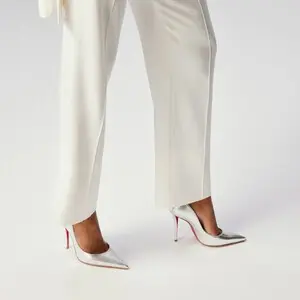 CHRISTIAN LOUBOUTIN Miss Z Pumps - Silver