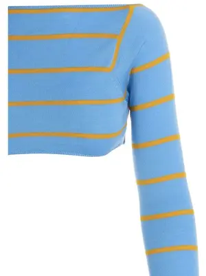 Emilio Pucci Long Sleeve Striped Sweater