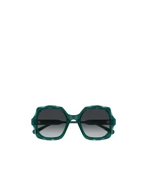 Chloé Eyewear Oversized Square-frame Sunglasses - Green