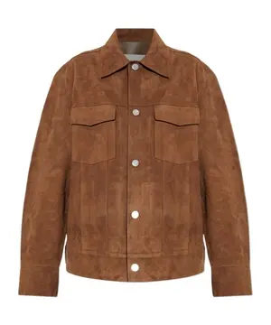 AMI Paris Logo Detailed Long-sleeved Jacket