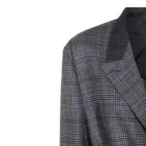 Brunello Cucinelli Single-breasted Belted Blazer With Checked Pattern