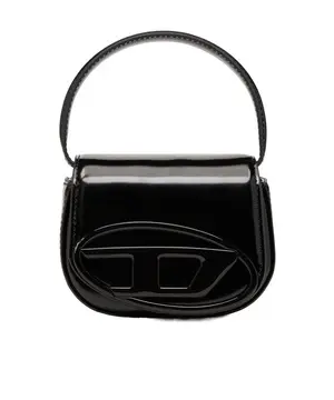 DIESEL® 1dr-xs Iconic Logo Detailed Mini Tote Bag - Black