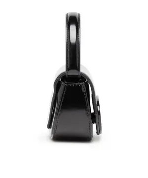 DIESEL® 1dr-xs Iconic Logo Detailed Mini Tote Bag - Black