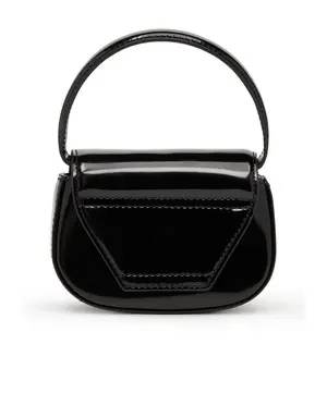 DIESEL® 1dr-xs Iconic Logo Detailed Mini Tote Bag - Black