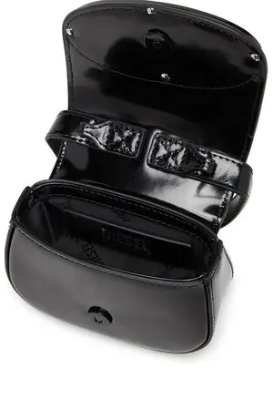 DIESEL® 1dr-xs Iconic Logo Detailed Mini Tote Bag - Black