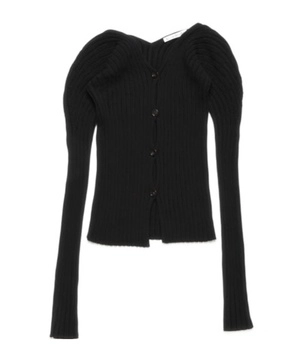 Acne Studios Cotton Cardigan With V-neck And Ribbed Knit