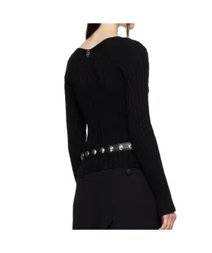Acne Studios Cotton Cardigan With V-neck And Ribbed Knit