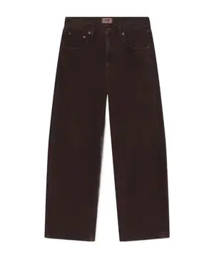 AGOLDE Wide Leg Denim Trousers - Black