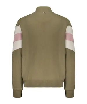 Herno Chevron Zip-up Knitted Jacket
