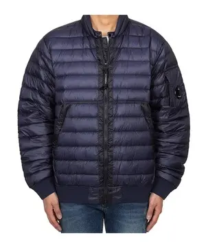 C.P. COMPANY Long-sleeved Quilted Down Jacket - Black
