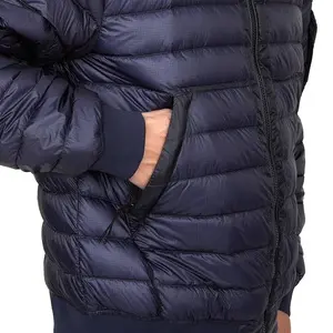 C.P. COMPANY Long-sleeved Quilted Down Jacket - Black