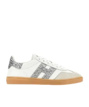 Hogan Logo Embellished Cool Sneakers - Silver