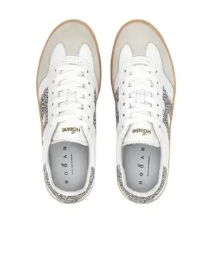 Hogan Logo Embellished Cool Sneakers - Silver