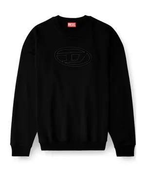 DIESEL® S-mart-bigoval Oval D Sweatshirt - Black