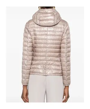 Herno Quilted Hooded Down Jacket - Nude