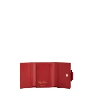 ROGER VIVIER Belle Vivier Wallet In Leather - Red
