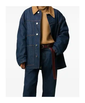 Ami Padded Denim Worker Jacket - Indigo