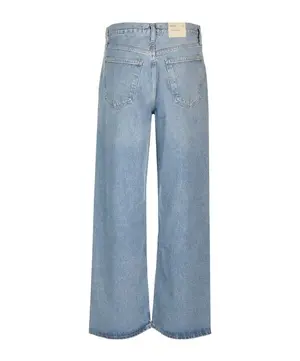 AGOLDE High Waisted Straight Leg Jeans - Blue