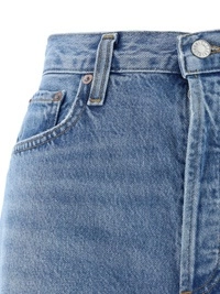 AGOLDE High Waisted Straight Leg Jeans - Blue